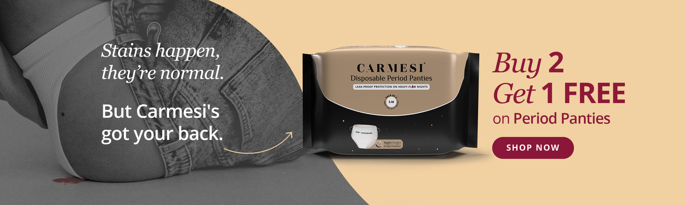 Sanitary Pads for Rash Free Periods, Menstrual Cup, Intimate Care – Carmesi